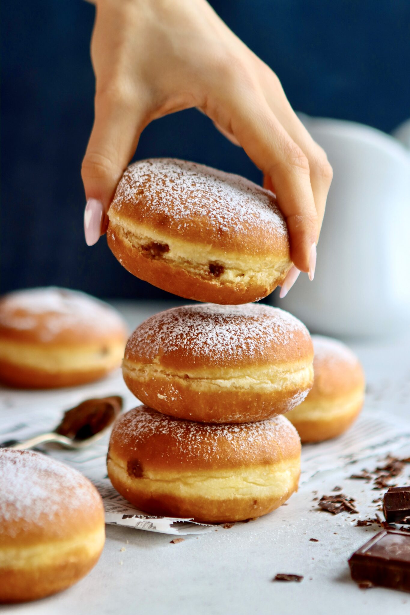 Recette - Beignets fourrés au chocolat