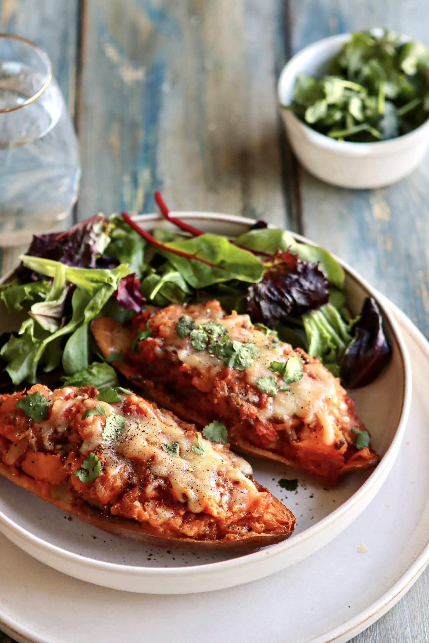 Recette - Patate douce farcie