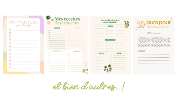 Organiser mars - 51 templates à imprimer