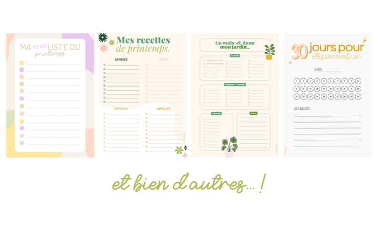 Organiser mars - 51 templates à imprimer